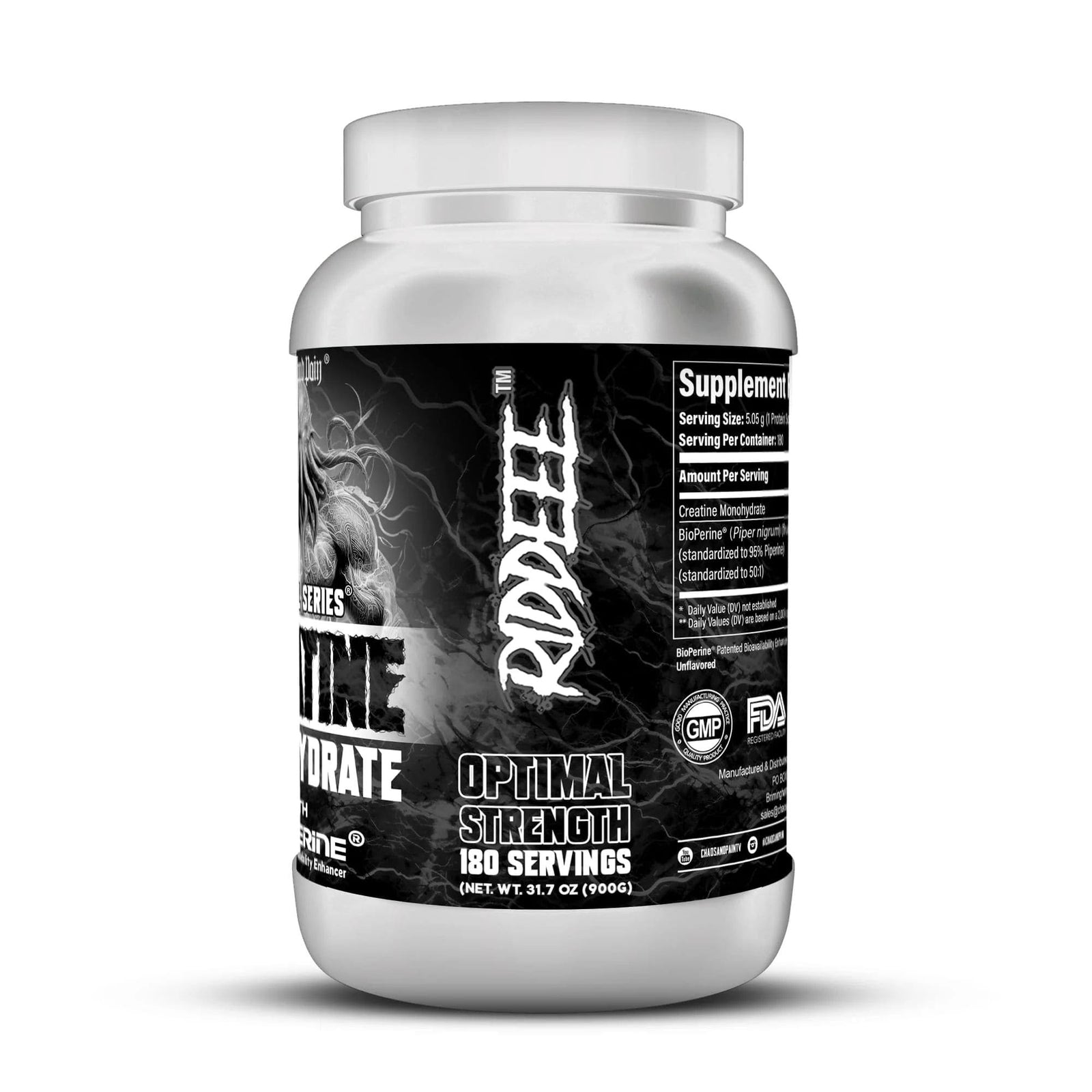Creatine Monohydrate with BioPerine - Natty Superstore