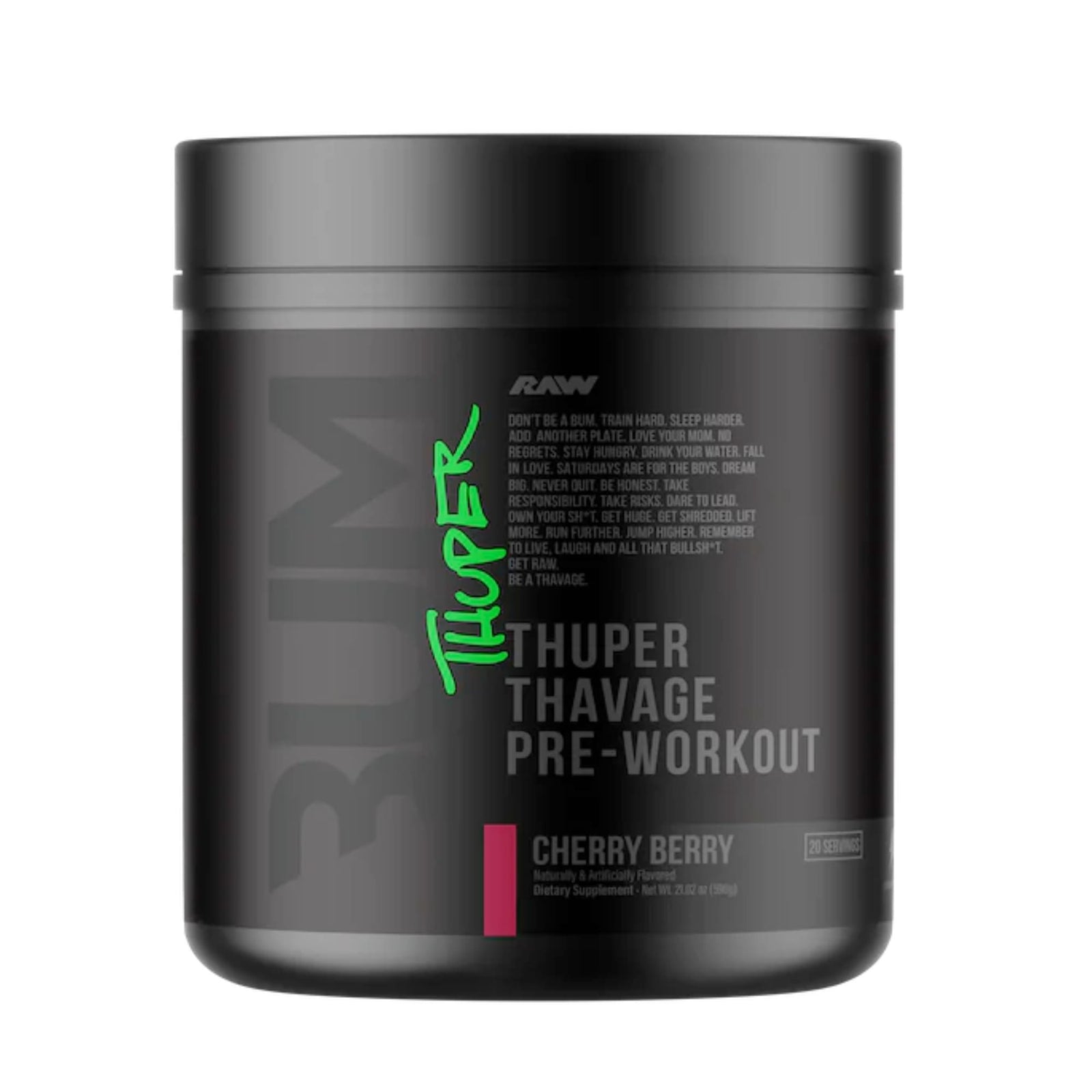 Thumper Thavage Pre-Workout by Raw - Natty Superstore