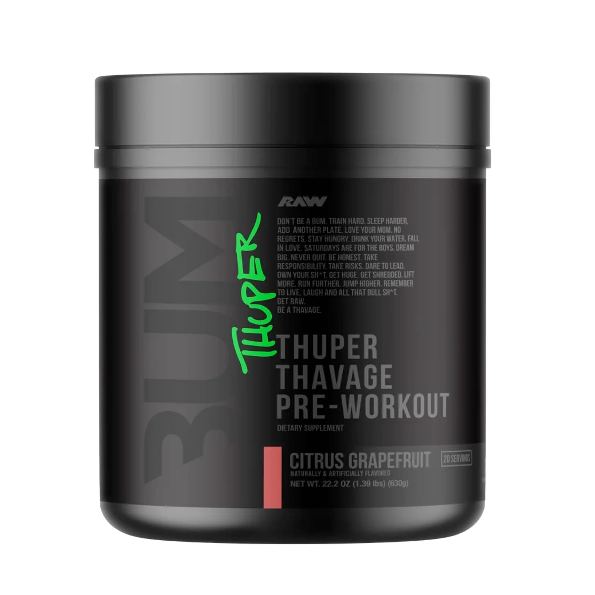 Thumper Thavage Pre-Workout by Raw - Natty Superstore