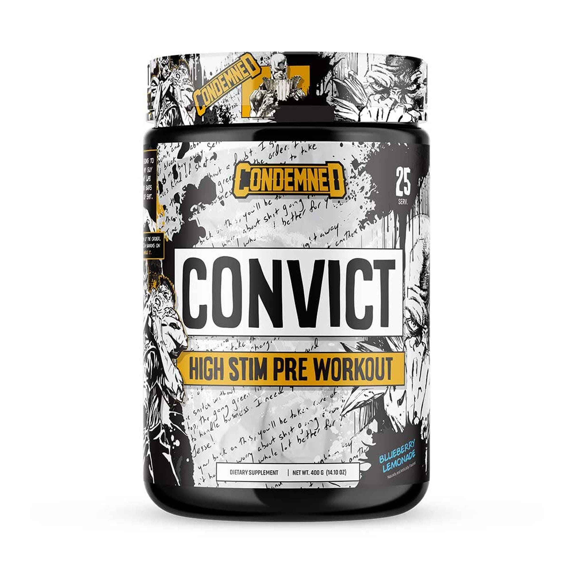 Convict 2.0 High-Stim Pre-Workout by Condemned Labz - Natty Superstore