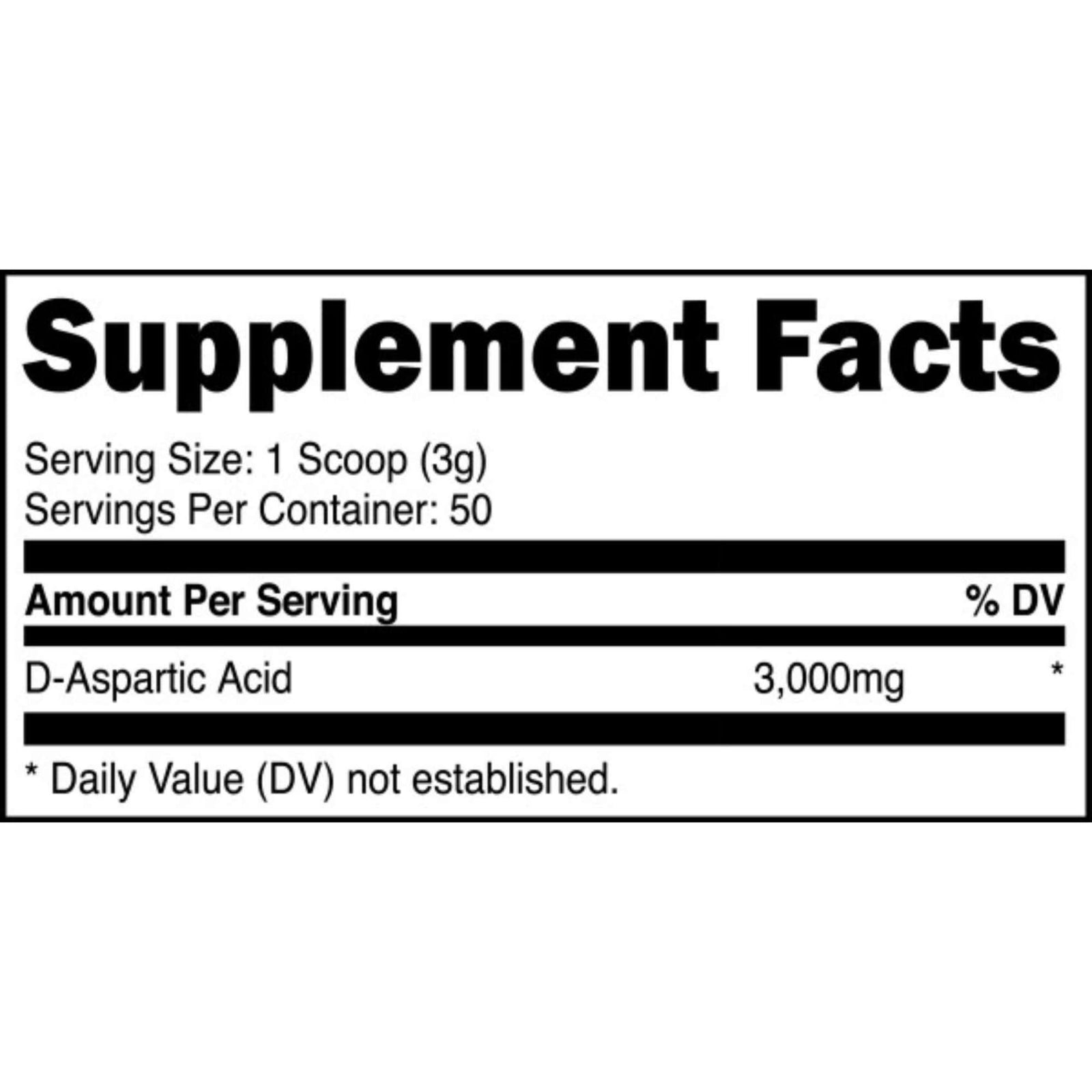 D Aspartic Acid Natty Superstore
