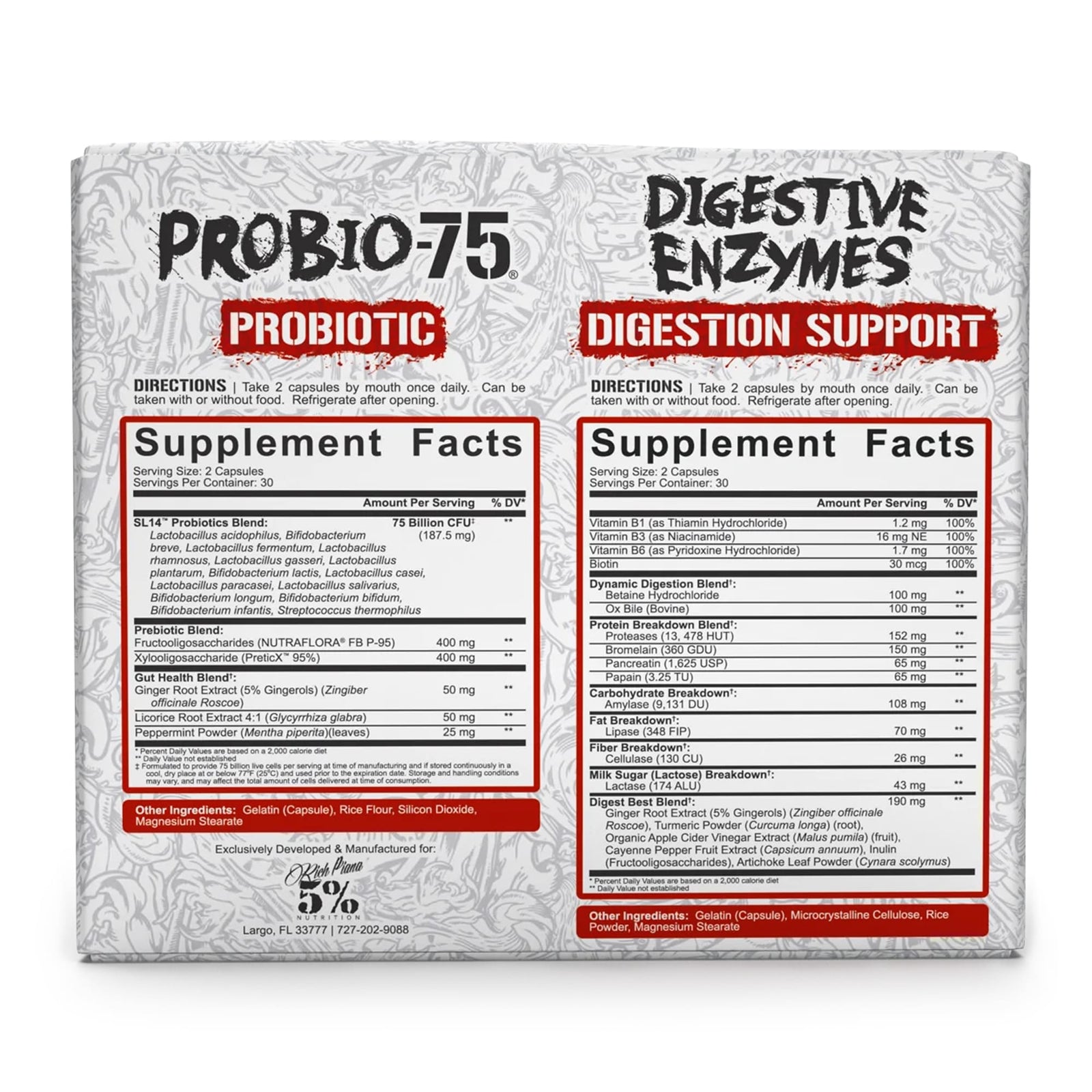 Digestive Defender Box Set - 5% Nutrition - Natty Superstore