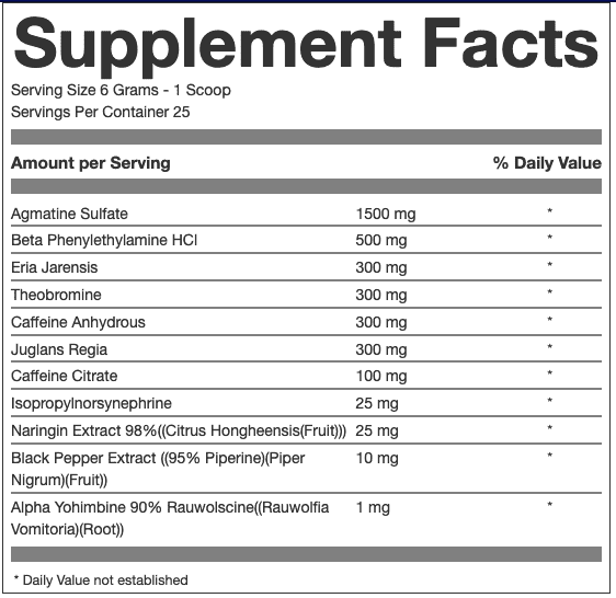 Flame Extreme Pre-Workout - Natty Superstore