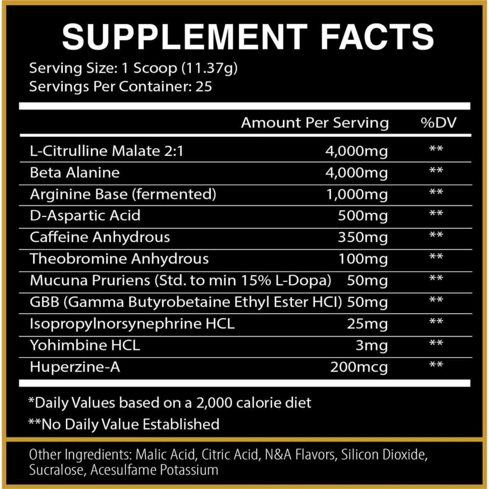 GOD OF FIRE Thermogenic Pre-Workout - Natty Superstore