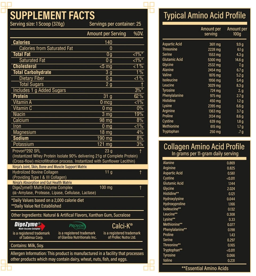 Ninja Gains - Protein Powder and Collagen - Natty Superstore