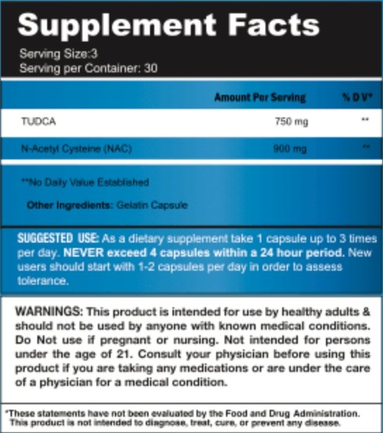 TUDCA and NAC by ABL Pharma - Natty Superstore